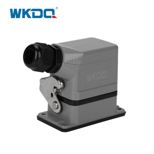 HDC-HE-06 Rectangular Heavy Duty Connector 6 Core Insert Screw Terminal 16A 500V HE6 Top/Side ...